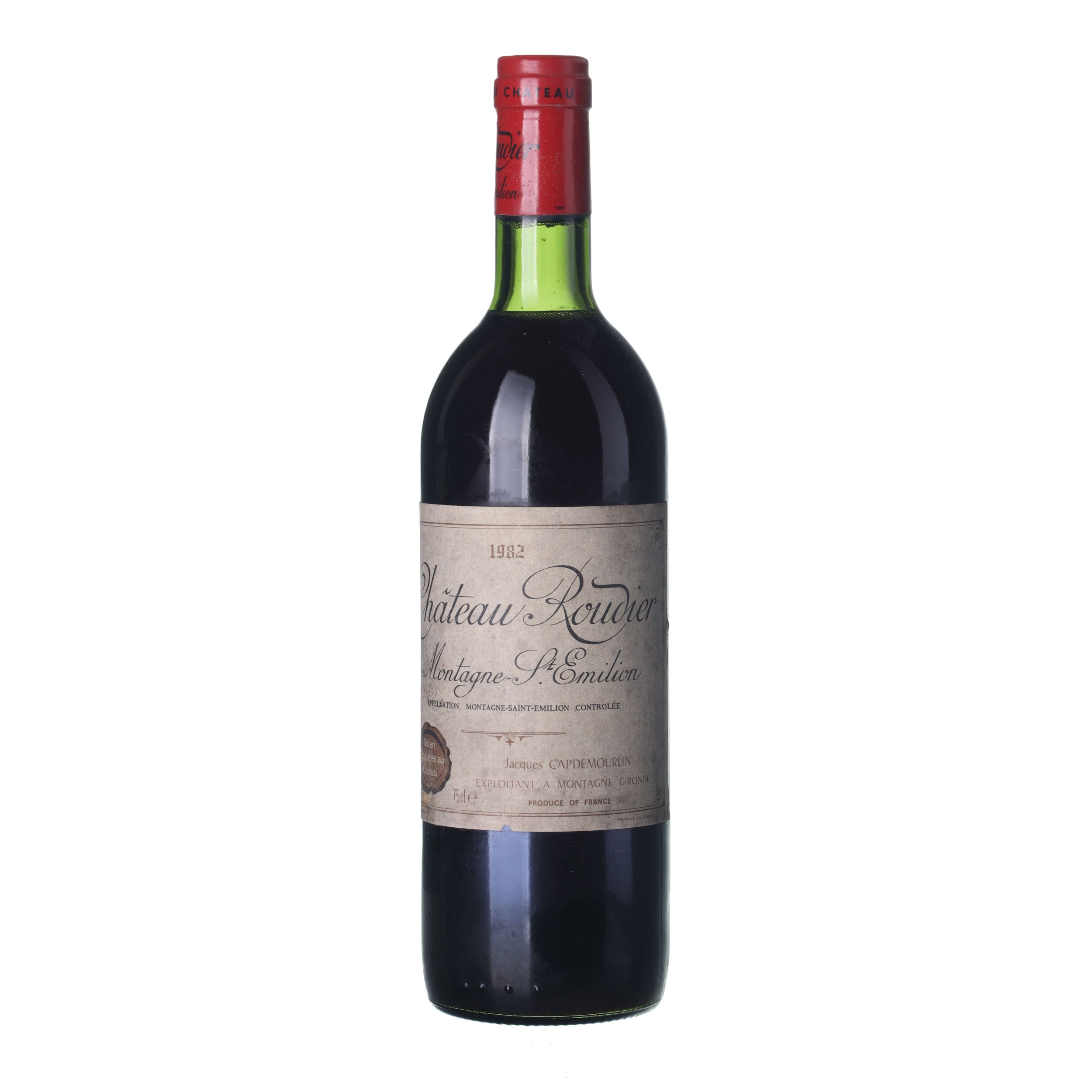 1982 Montagne Saint-Emilion Cháteau Roudier | VIATEMPIA.COM