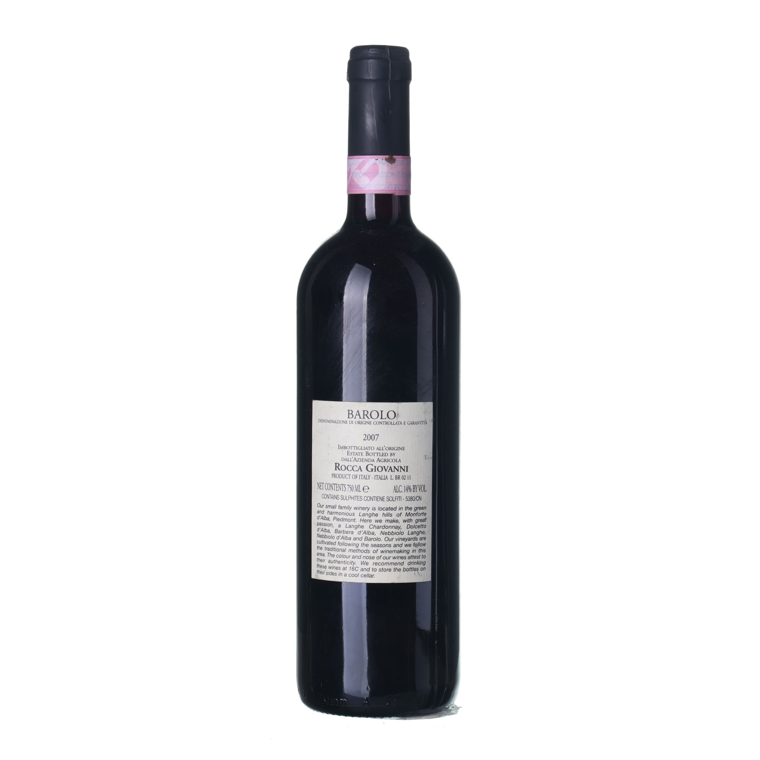 2007 Barolo Rocca Giovanni | VIATEMPIA.COM