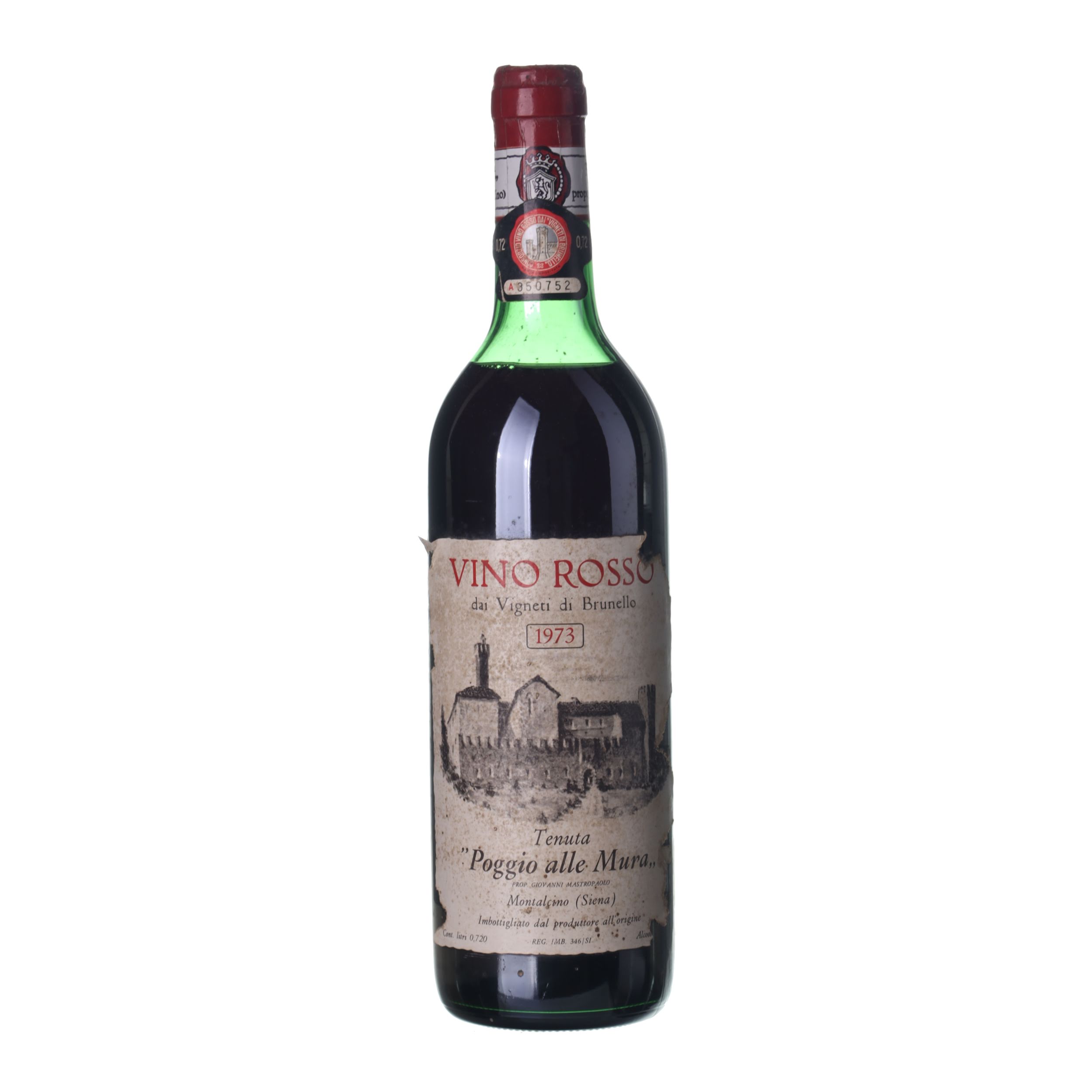 1973 Vino Rosso Tenuta Poggio Alle Mura | VIATEMPIA.COM
