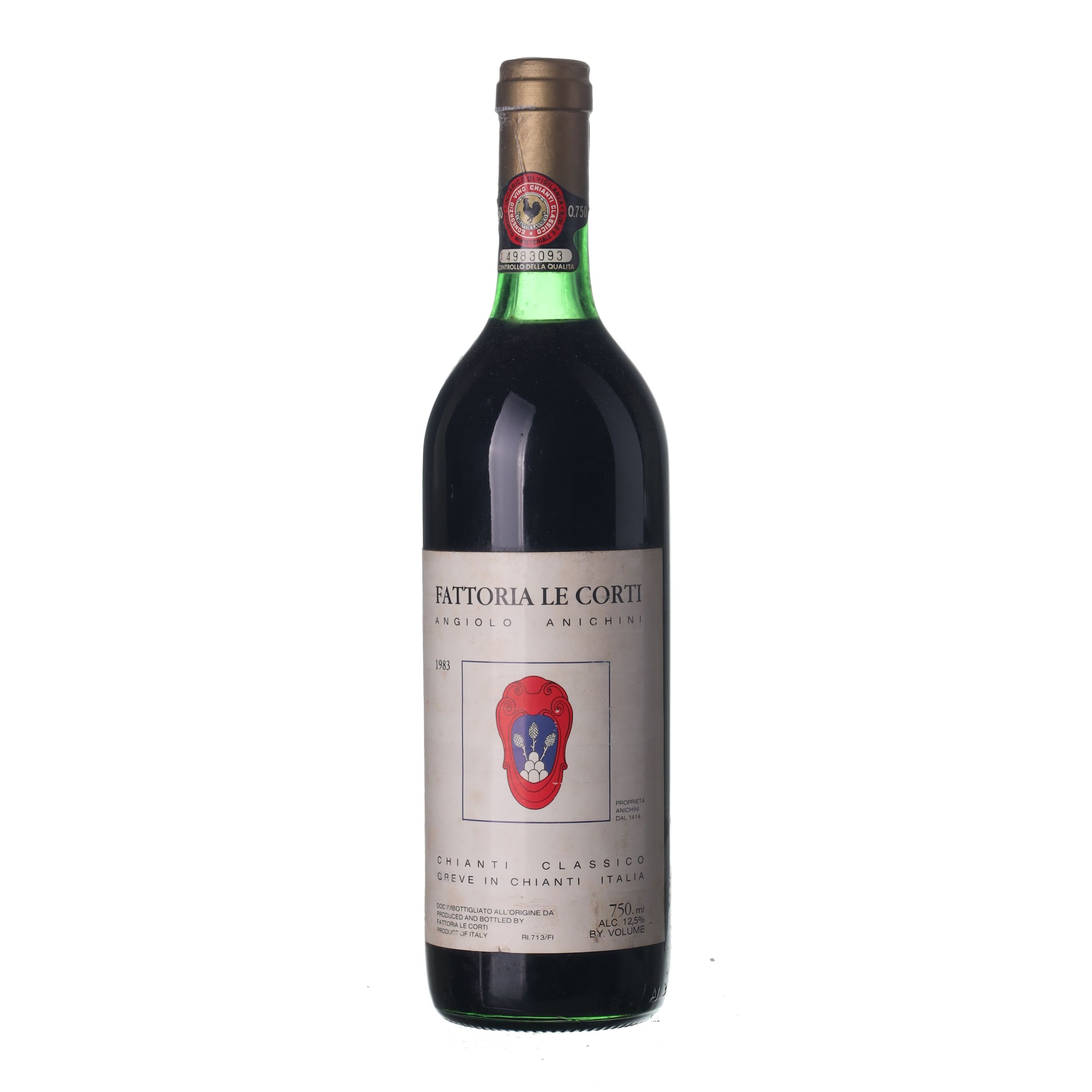 1983 Chianti Fattoria delle Corti | VIATEMPIA.COM