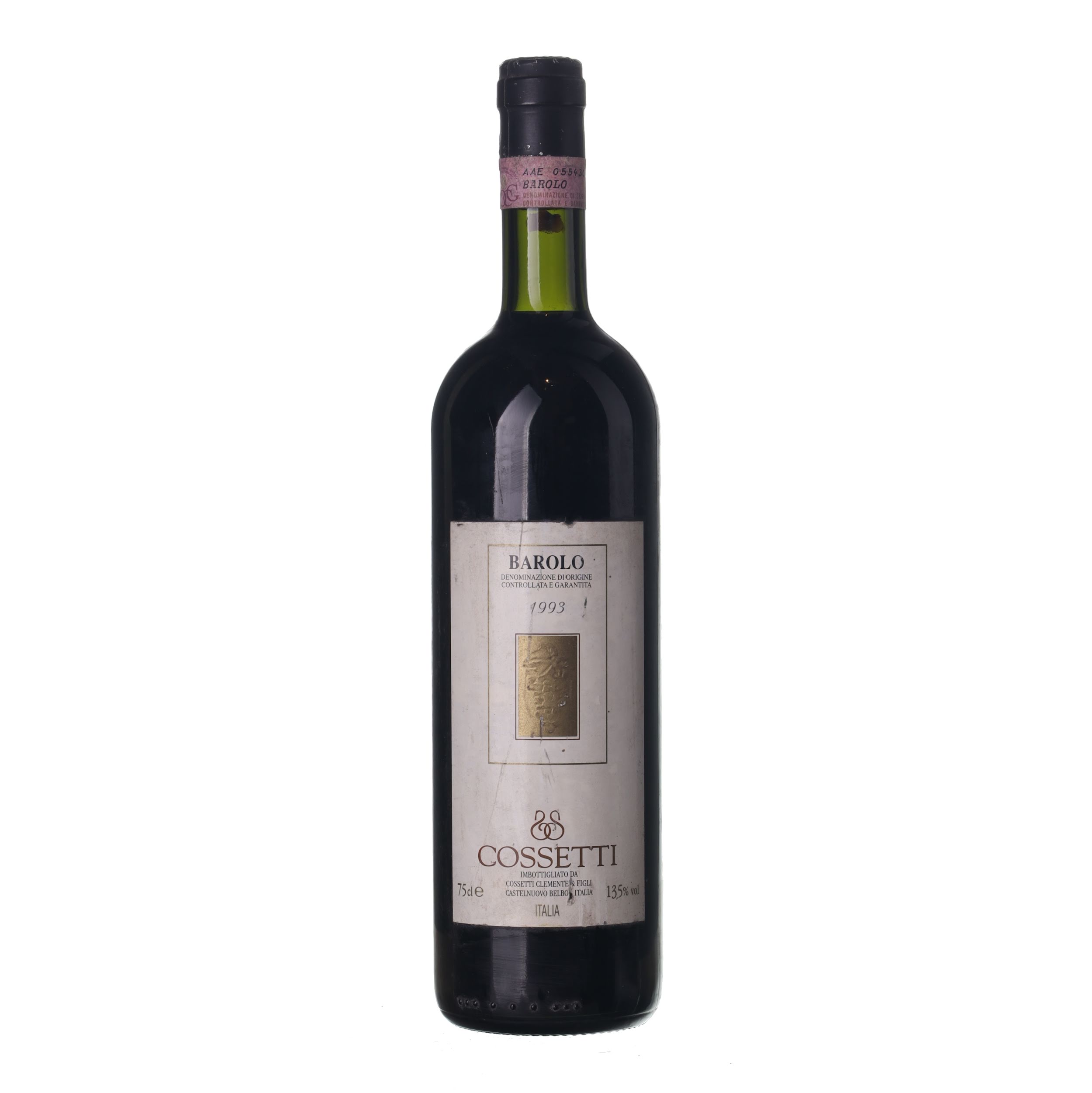 1993 Barolo Cossetti Clemente & Figli | VIATEMPIA.COM