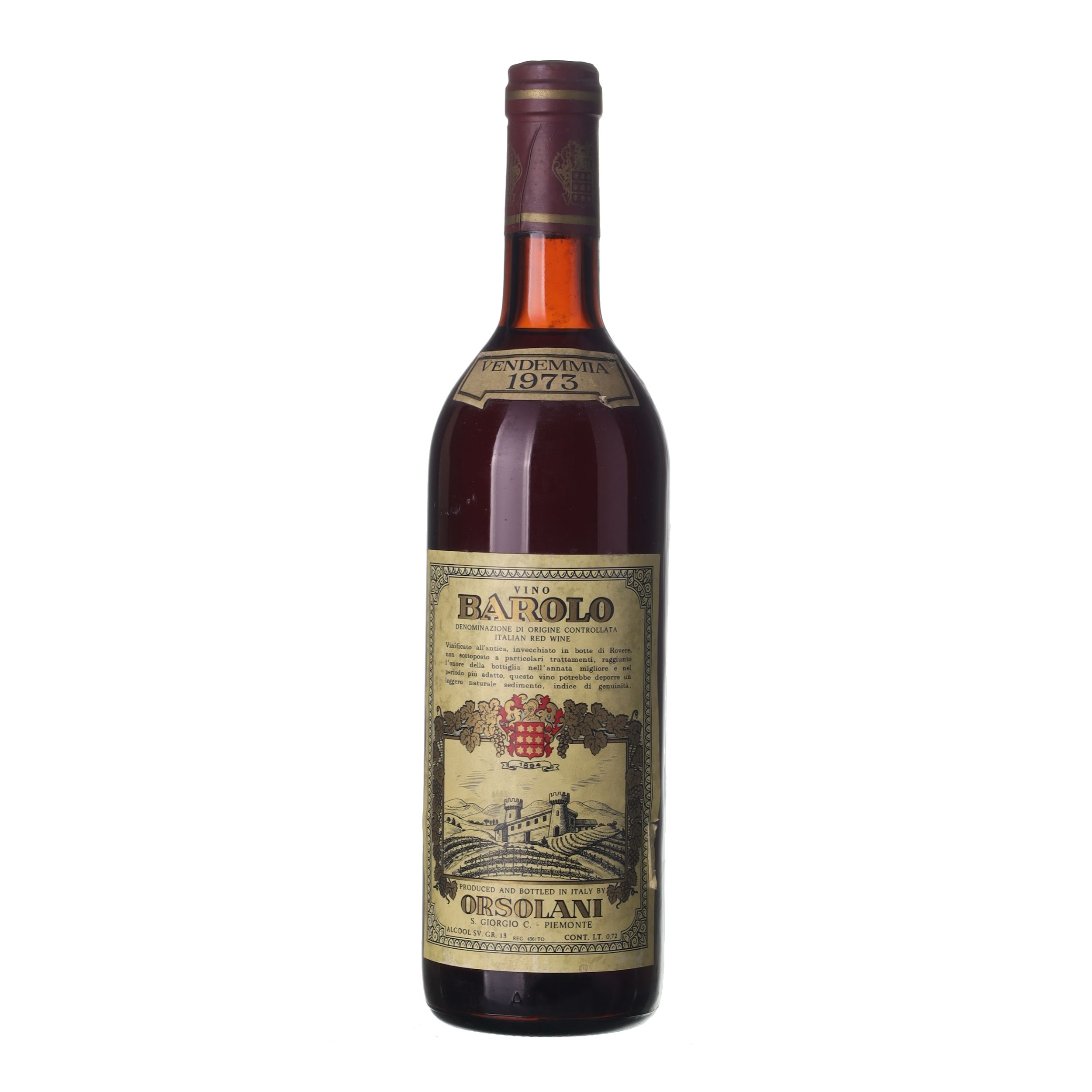 1973 Barolo DOC Orsolani | VIATEMPIA.COM