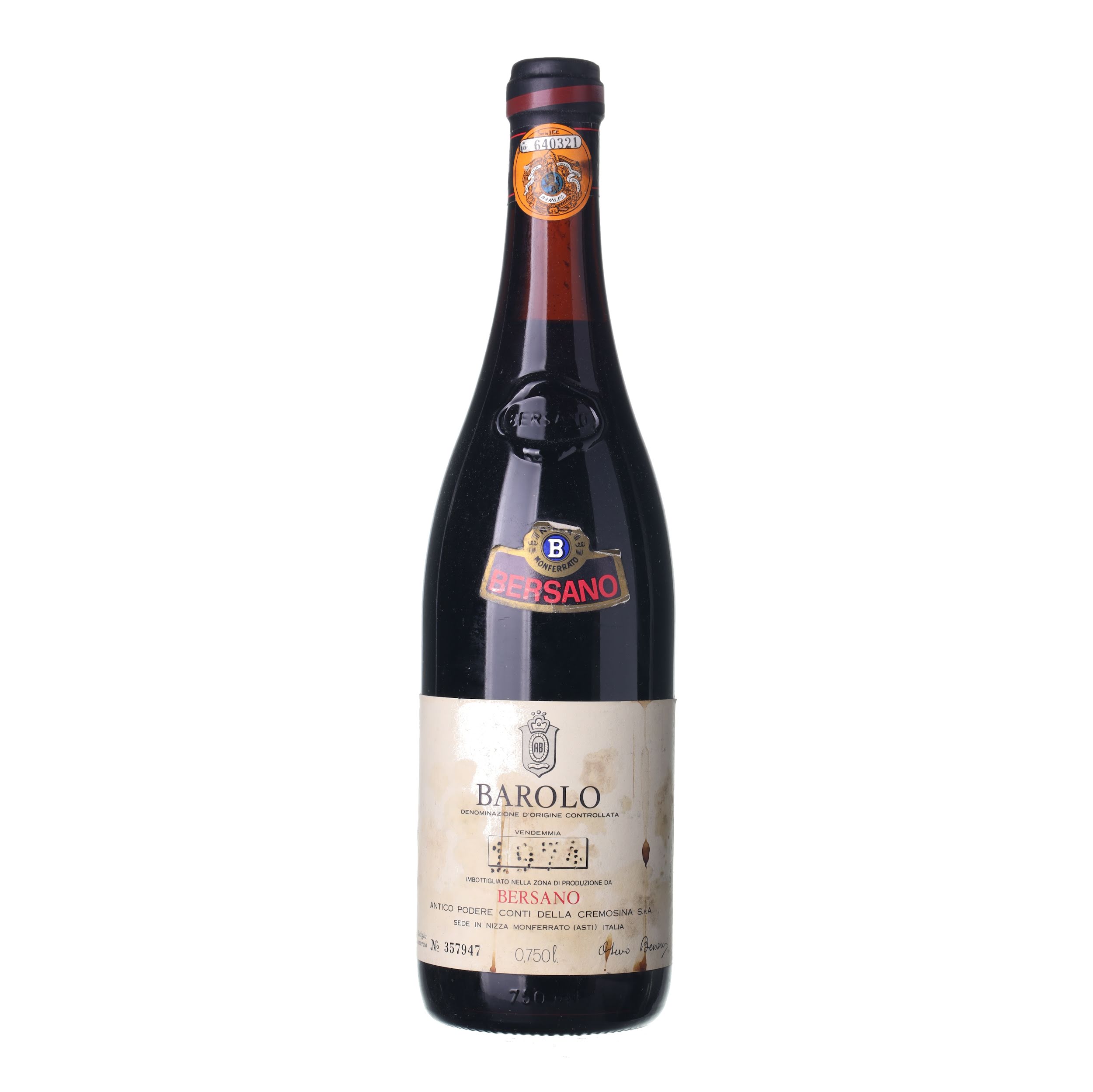 1974 Barolo DOC Bersano | VIATEMPIA.COM