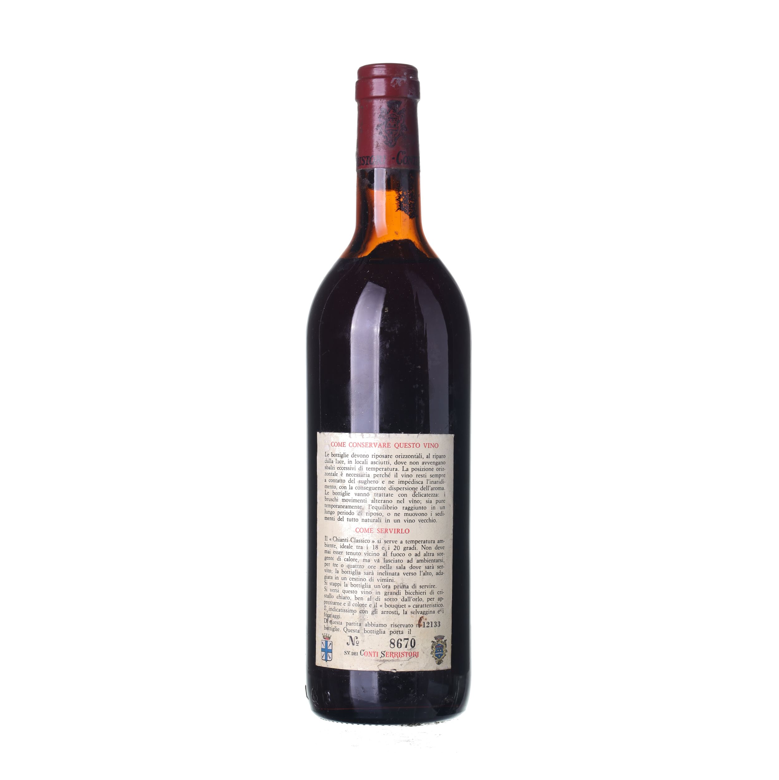 1975 Chianti Riserva Conti Serristori | VIATEMPIA.COM