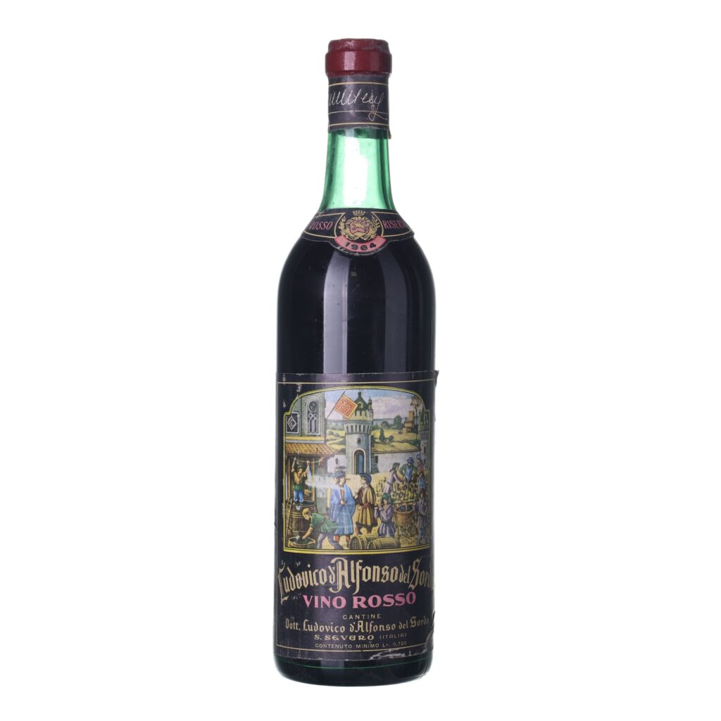 1964 Vino Rosso Ludovico & Alfonso del Sordo | VIATEMPIA.COM