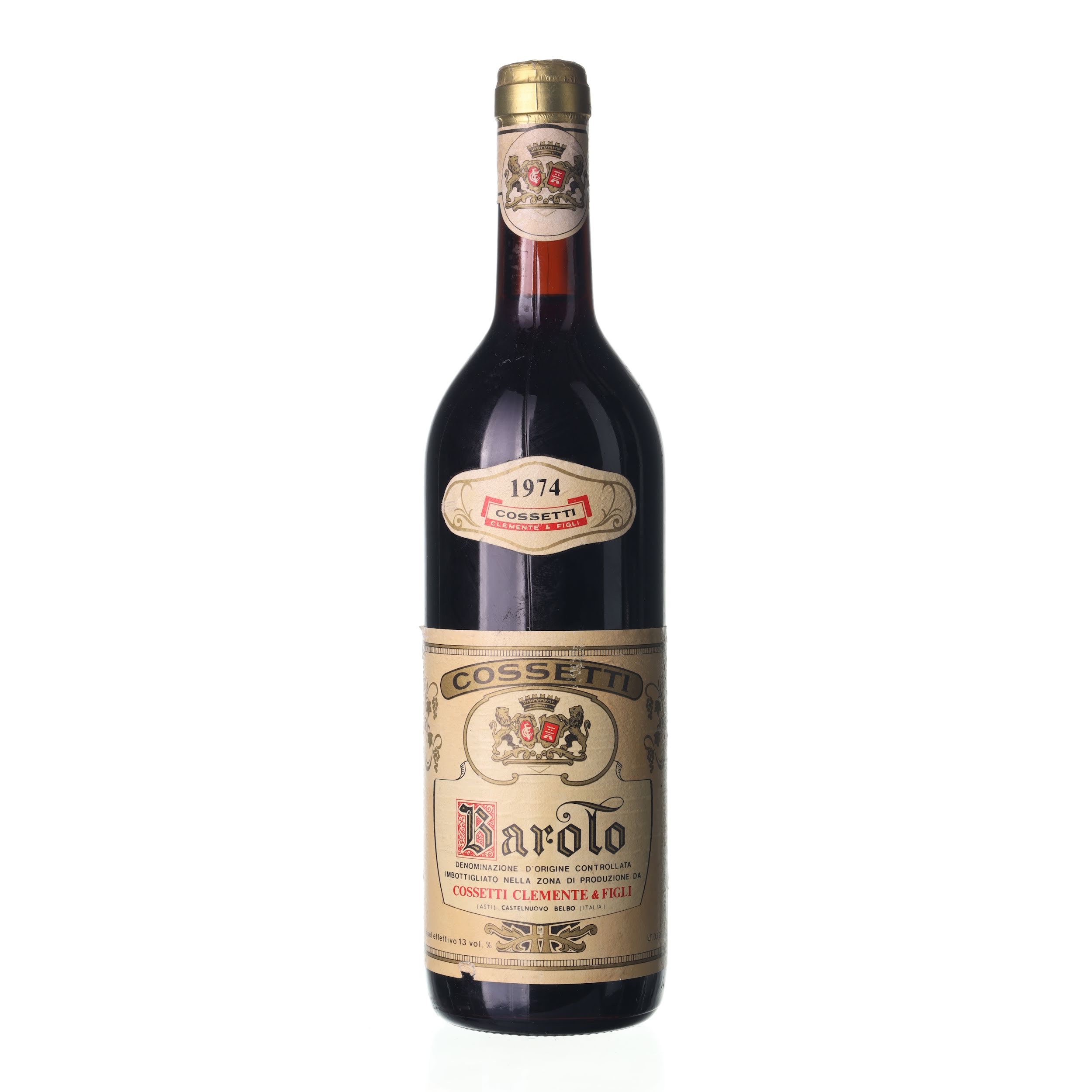 1974 Barolo Cossetti Clemente & Figli | VIATEMPIA.COM