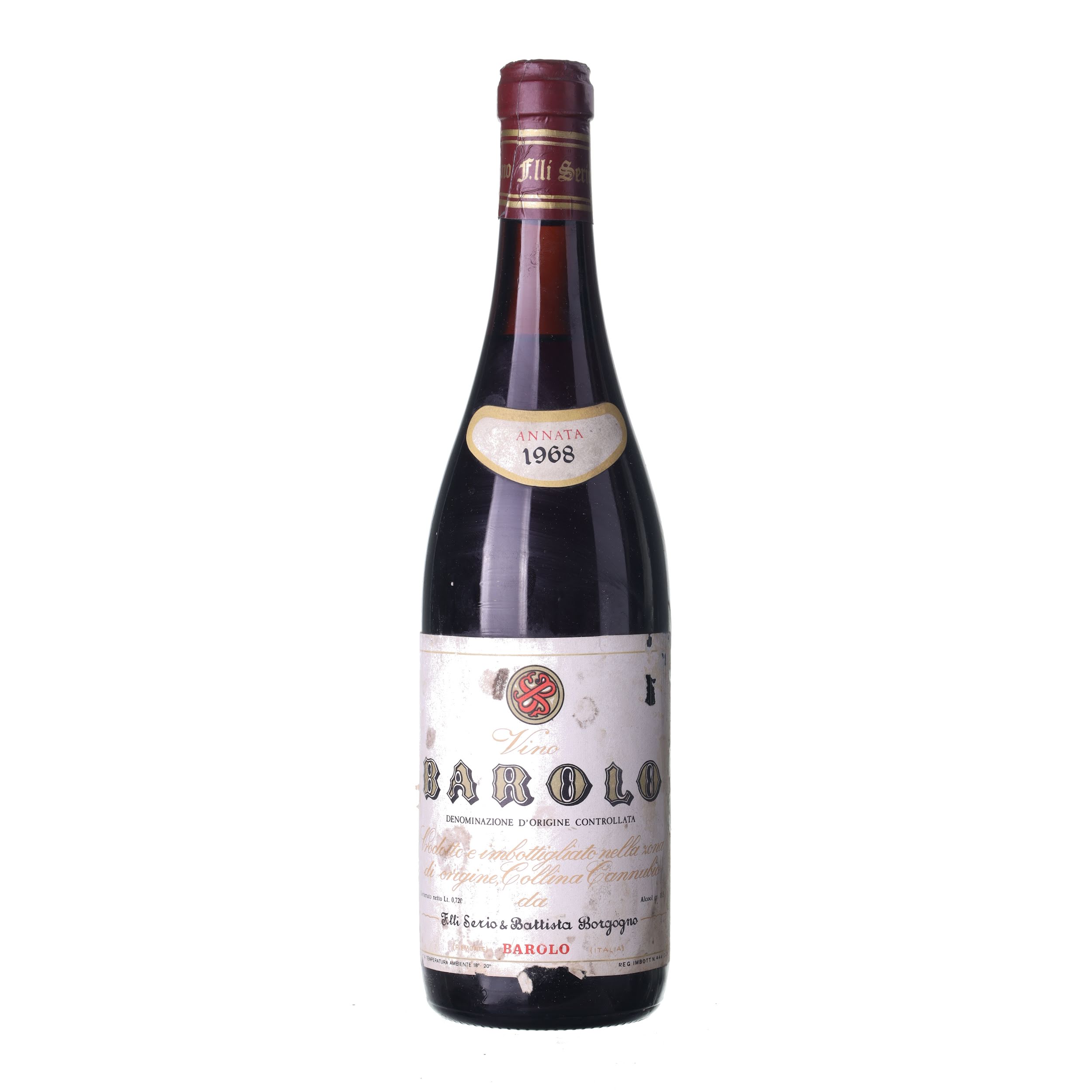 1968 Barolo Fratelli Serio & Battista Borgogno | VIATEMPIA.COM