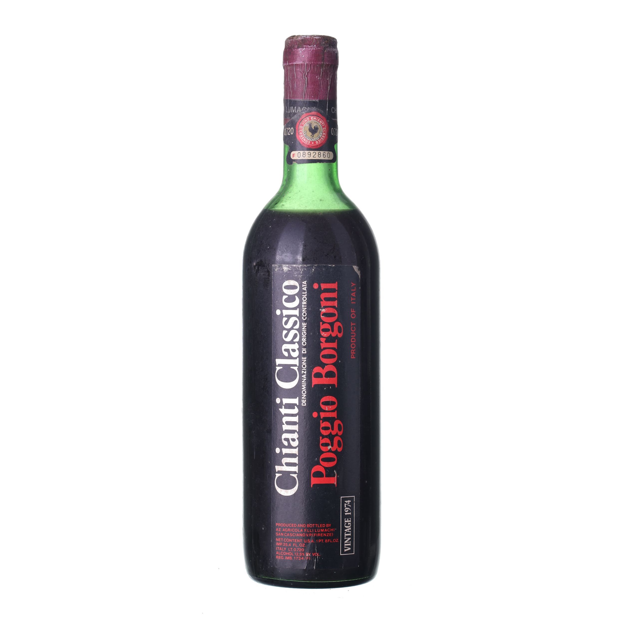 1974 Chianti Poggio Borgoni | VIATEMPIA.COM