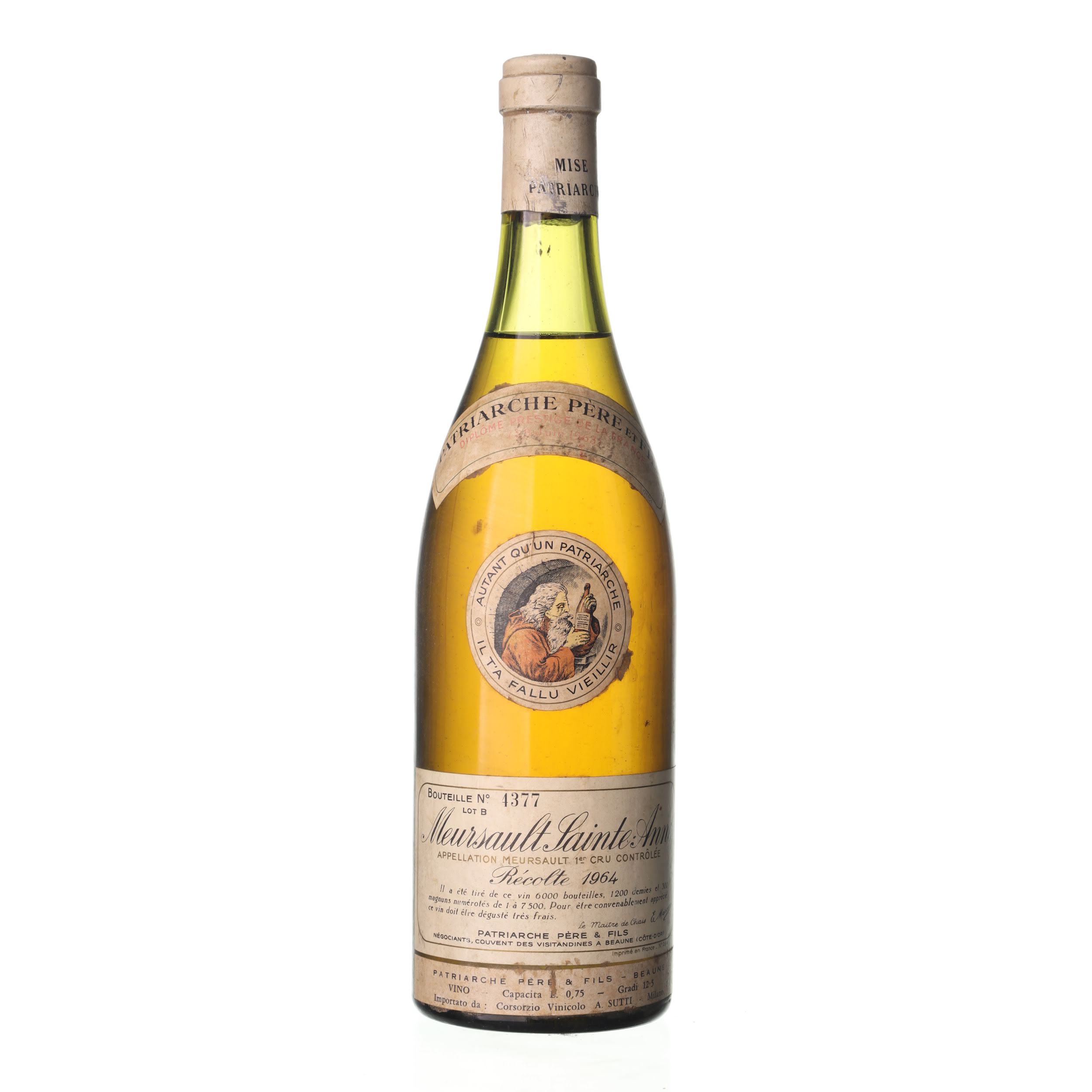 1964 Mersault Premier Cru Patriarche | VIATEMPIA.COM