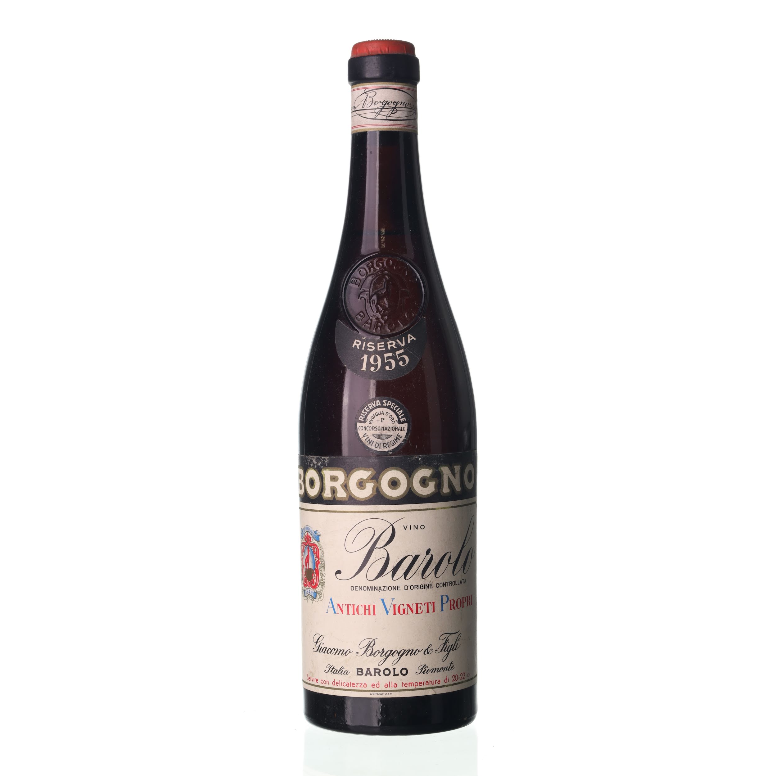 1955 Barolo Riserva Giacomo Borgogno & Figli | VIATEMPIA.COM
