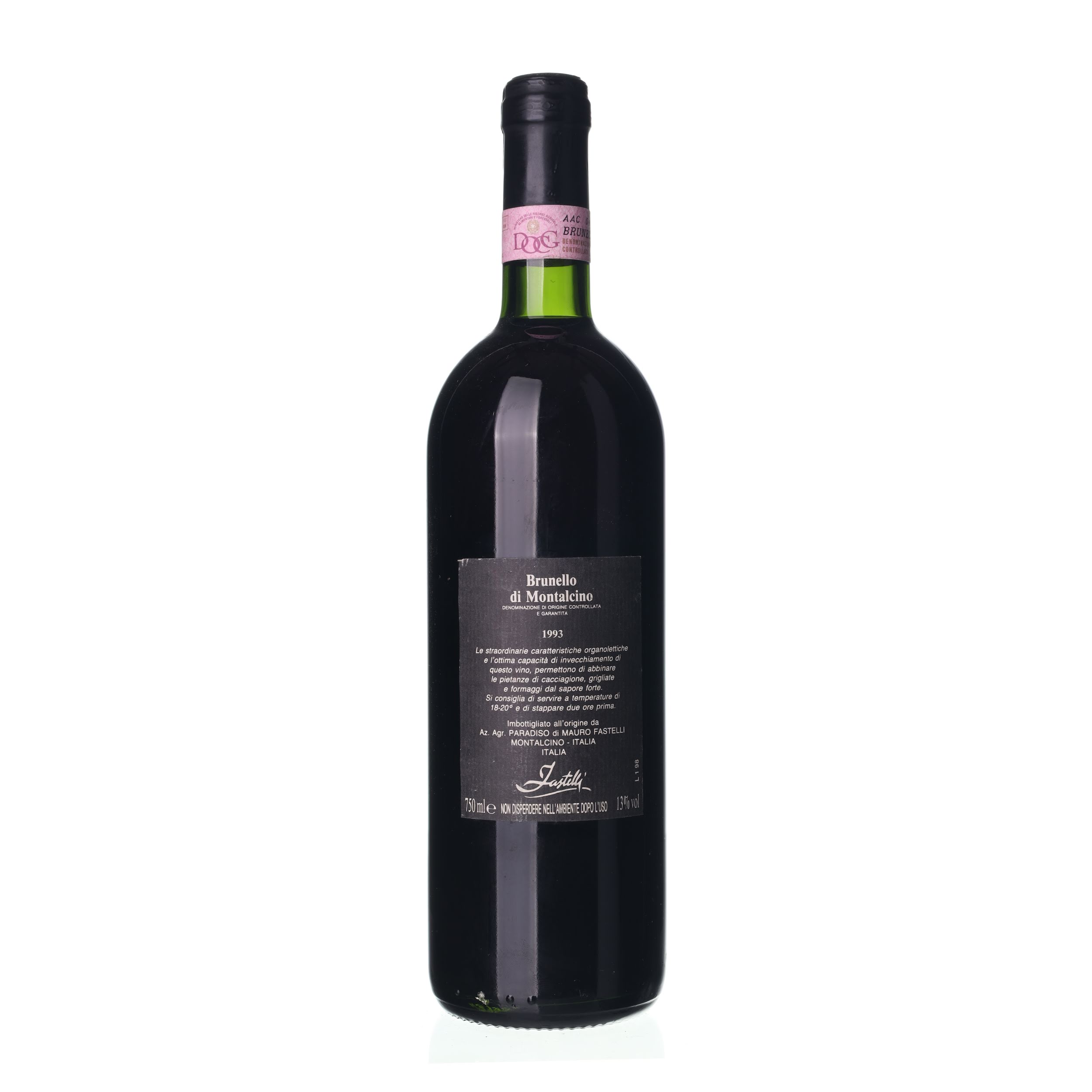 1993 Brunello di Montalcino Mauro Fastelli | VIATEMPIA.COM