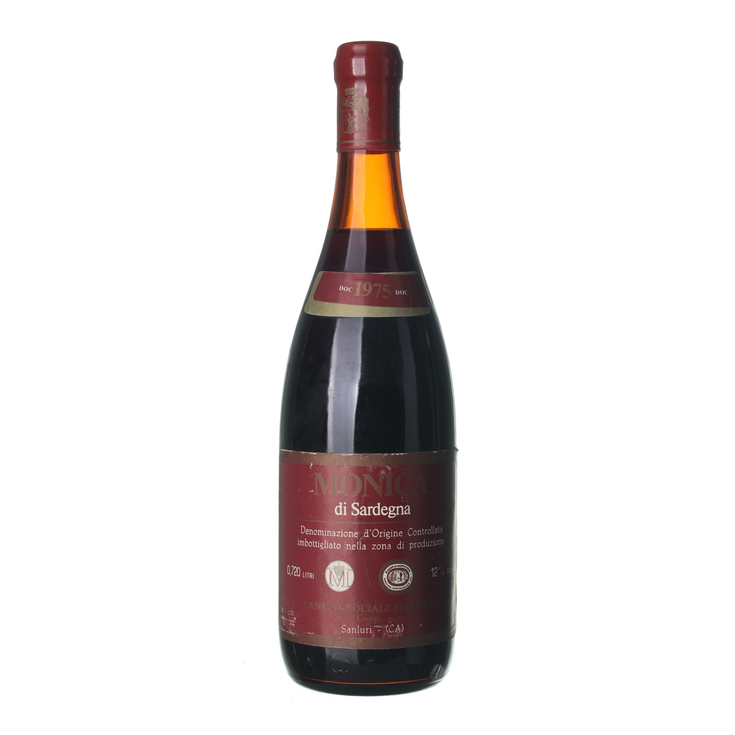 1975 Monica di Sardegna Cantina Sociale Marmilla | VIATEMPIA.COM